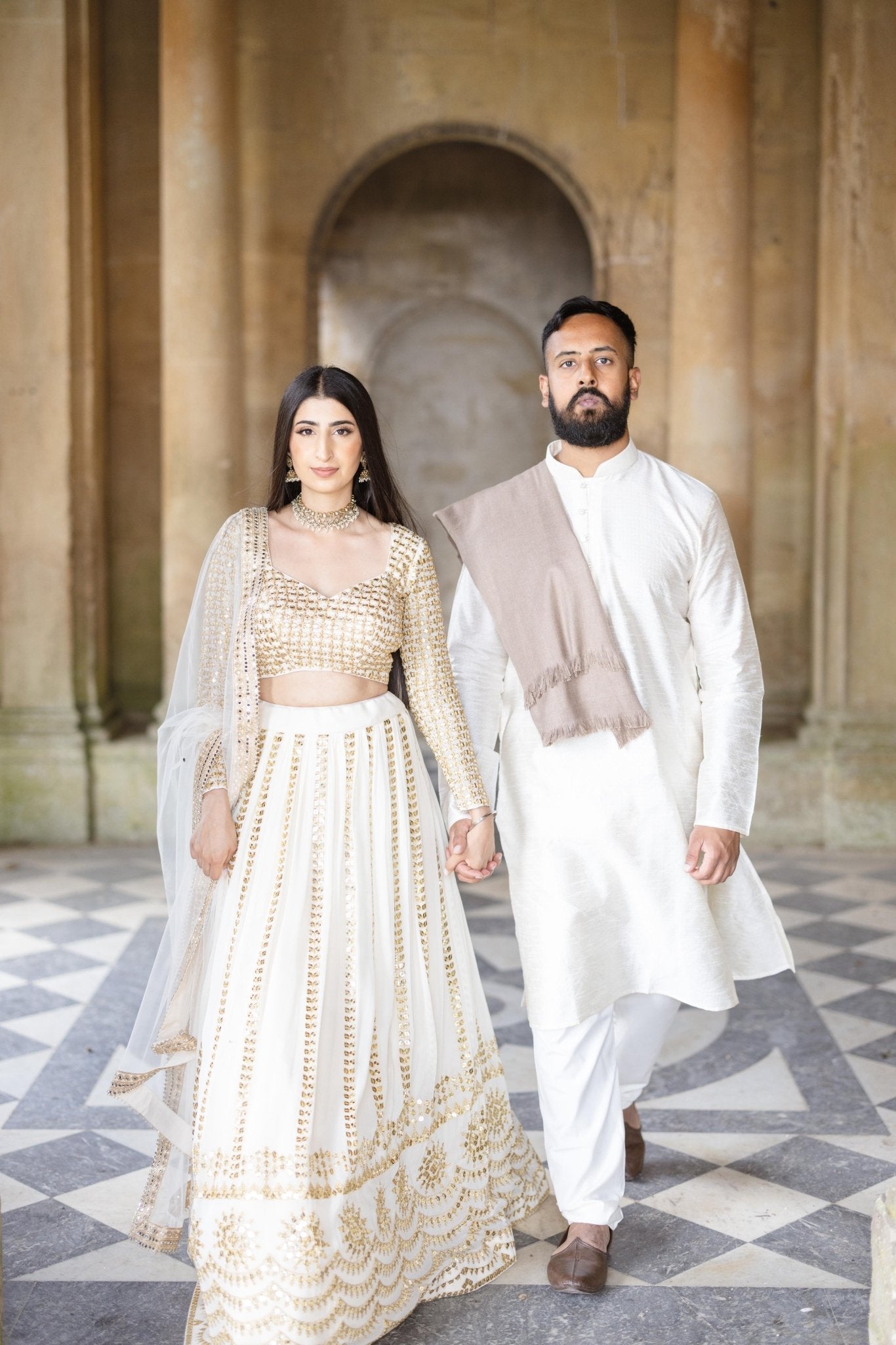 Chanel’s Ivory Anisha Shetty Lehenga at Pre Wedding Shoot – Fabilicious ...