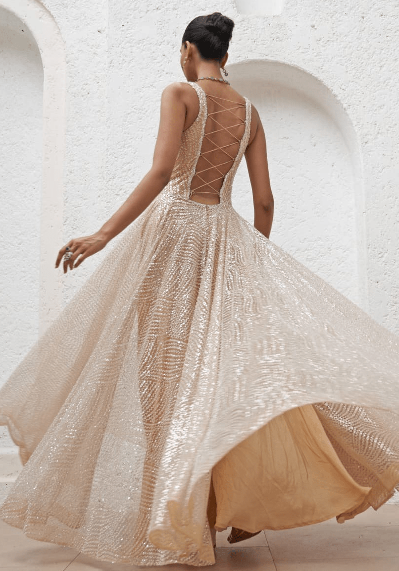 Indian Designer Gowns for Wedding Guests & Receptions | Fabilicious ...